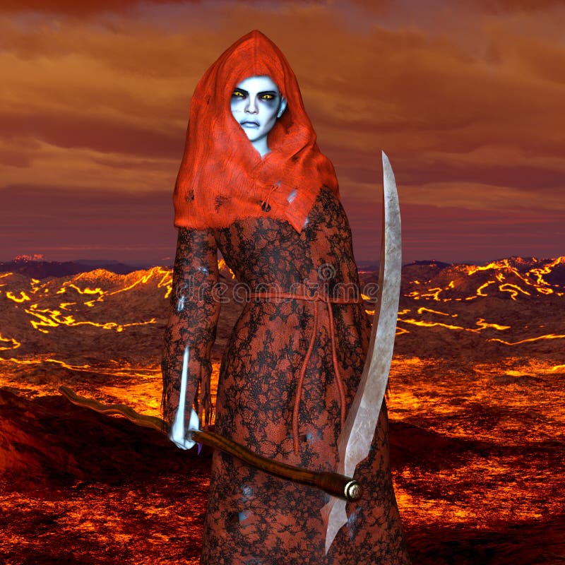 The god of death stock illustration. Illustration of devil - 94351845