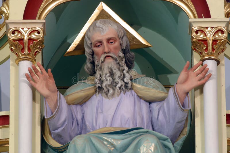 God the Father, Statue on the Main Altar in the Church of the Three ...