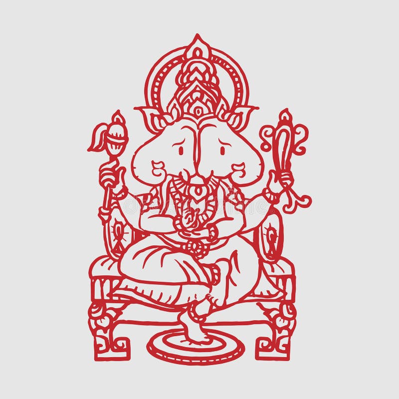 God Ganesh the Lord of Success Stock Vector - Illustration of design ...