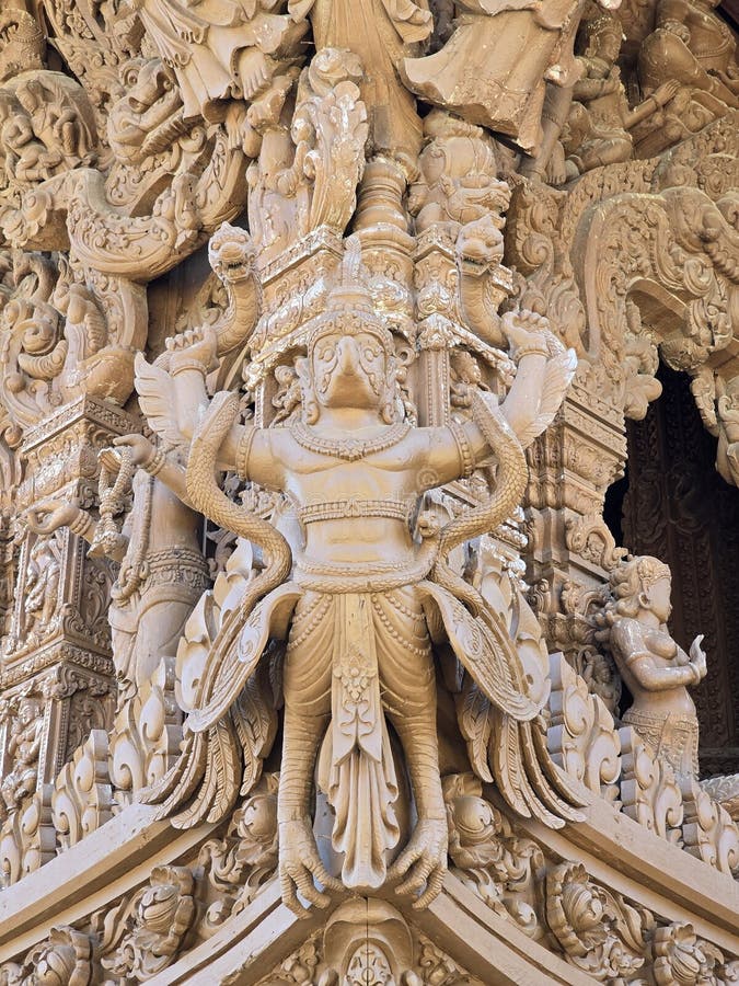 God and Goddess Temple Keeper Sanctuary of Truth Thailand Stock Image ...