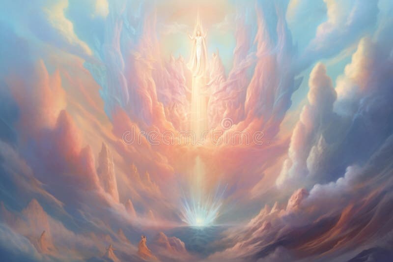 God Light Abstract Interpretation and Illustration. Generative AI Stock ...