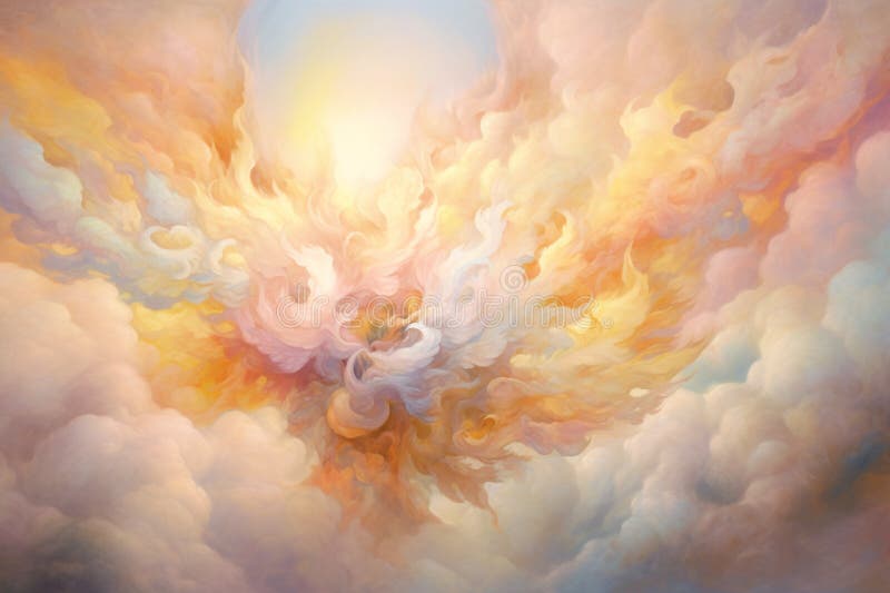 God Light Abstract Interpretation and Illustration. Generative AI Stock ...