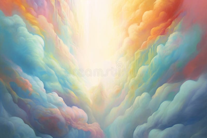 God Light Abstract Interpretation and Illustration. Generative AI Stock ...