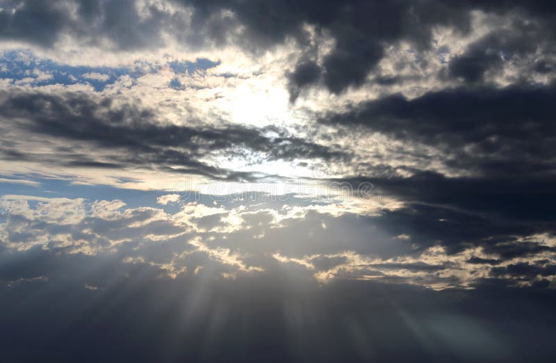 The God of Light in the Sky Stock Photo - Image of atmosphere ...