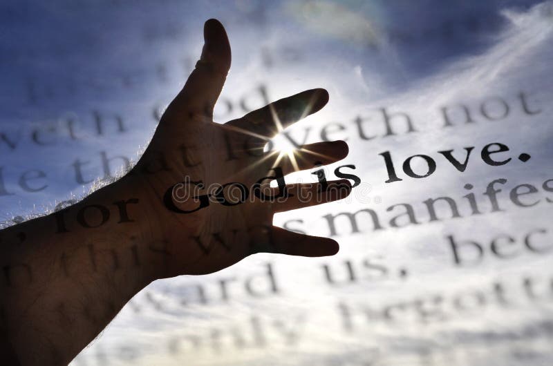 God is Love Scripture in Bible Stock Photo - Image of life, passage ...