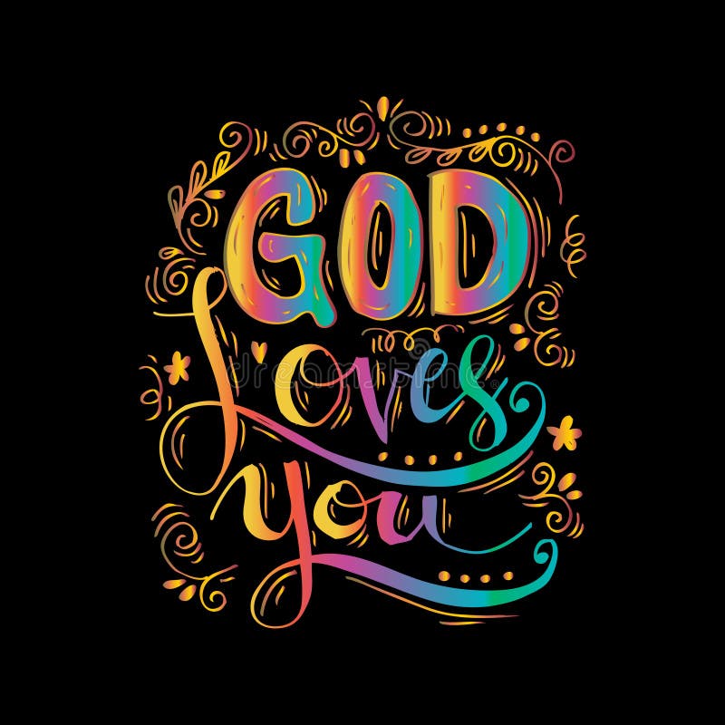 God Loves You Stock Illustrations – 490 God Loves You Stock ...