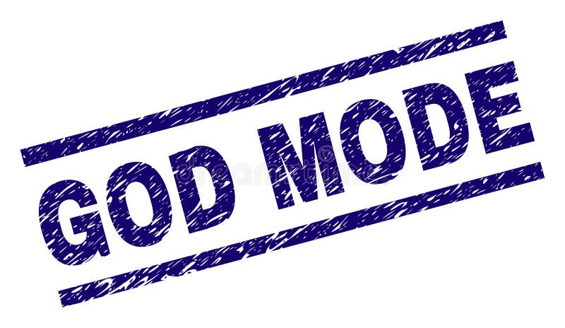 Scratched Textured GOD MODE Stamp Seal Stock Vector - Illustration of ...