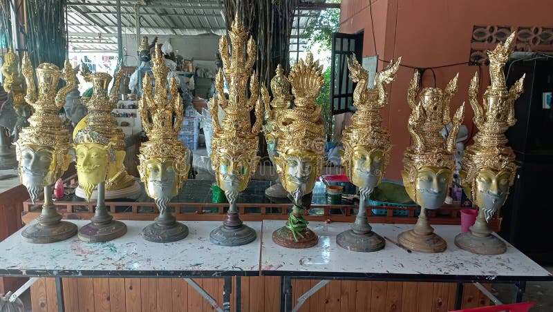 The God of the Nine Snakes stock image. Image of king - 340206931