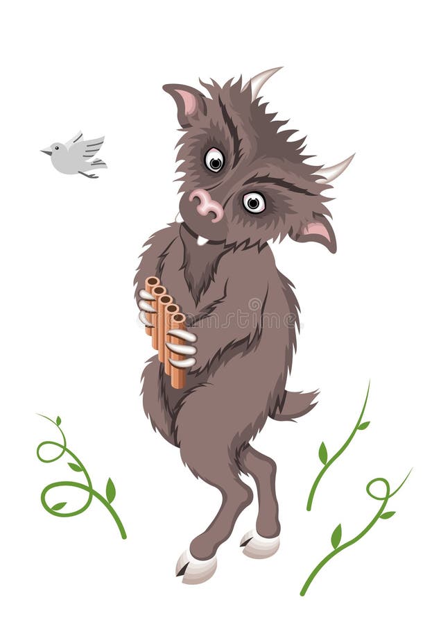 God Pan stock vector. Illustration of greece, horn, flute - 17515336