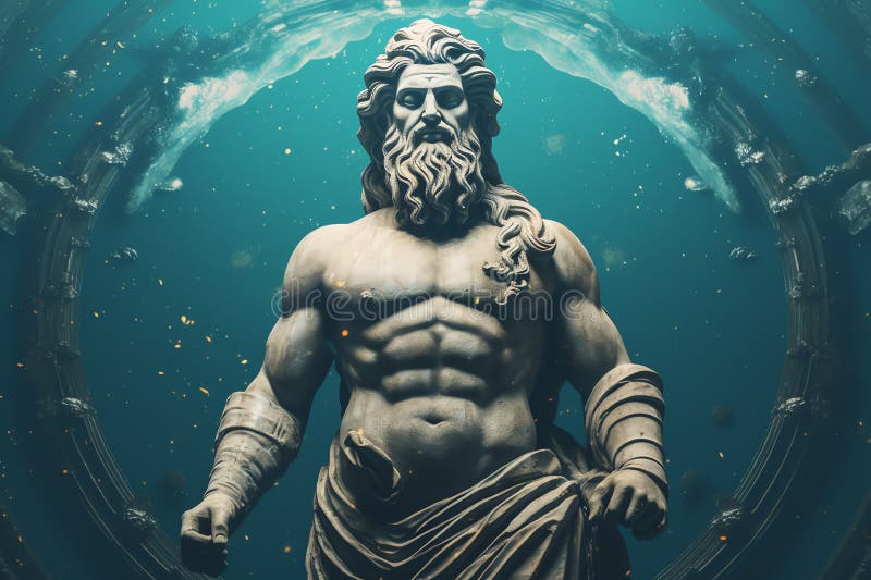 The God Posidon Illustration Illustration Photo Stock Illustration ...
