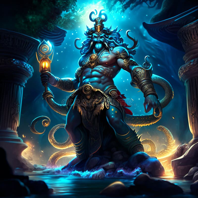 The God of Prosperity. 3d Rendering, 3d Illustration Stock Illustration ...