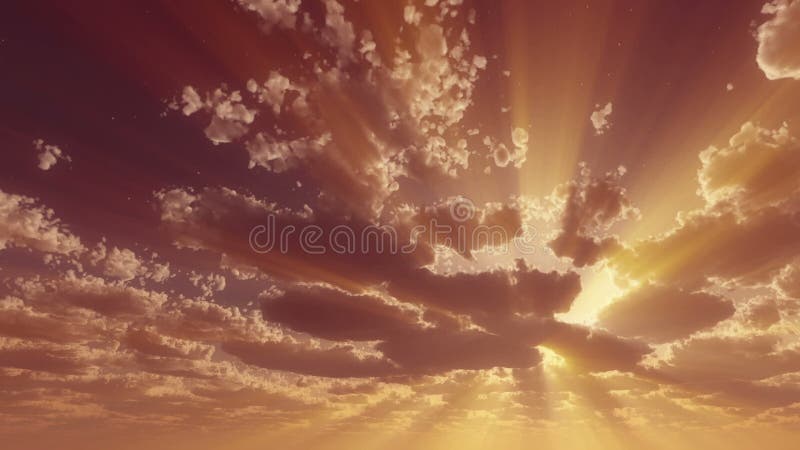 God Ray Sunbeam Sky Sunset 4k Stock Footage - Video of lapse, backdrop ...