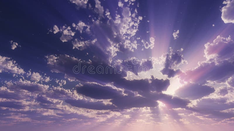 God ray Sunbeam sky sunset stock footage. Video of perfection - 247417158