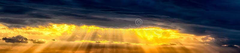 Sun Rays through Heavy Clouds Over Ships Rock Formation in Sinemorets ...