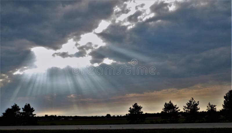 God Rays stock photo. Image of light, rays, life, cloud - 94275732