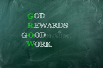 God Reward Good Work stock photo. Image of idea, concept - 25665556