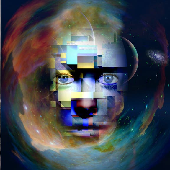 God`s Face stock illustration. Illustration of consciousness - 80937784