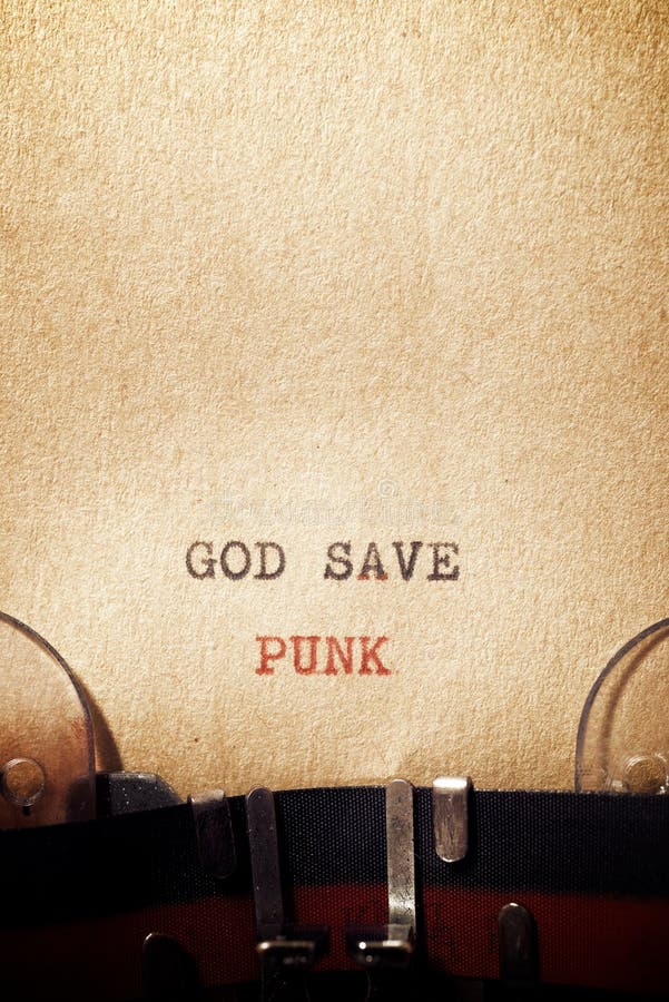 God save punk phrase stock photo. Image of retro, hairstyle - 199088074