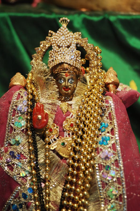 God Statue in the Temple India Stock Photo - Image of colors, bright ...