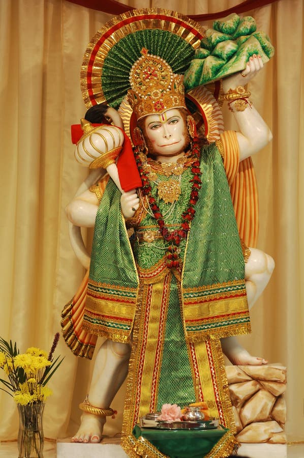 God Statue in the Temple India Stock Photo - Image of light, ganesa ...