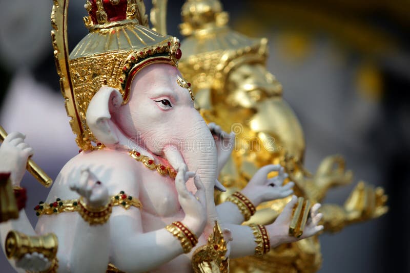 Close Up Ganesh Hindu God Face Made Stock Image - Image of golden ... Close Up Ganesh Hindu God Face Made Stock Image - Image of golden ...