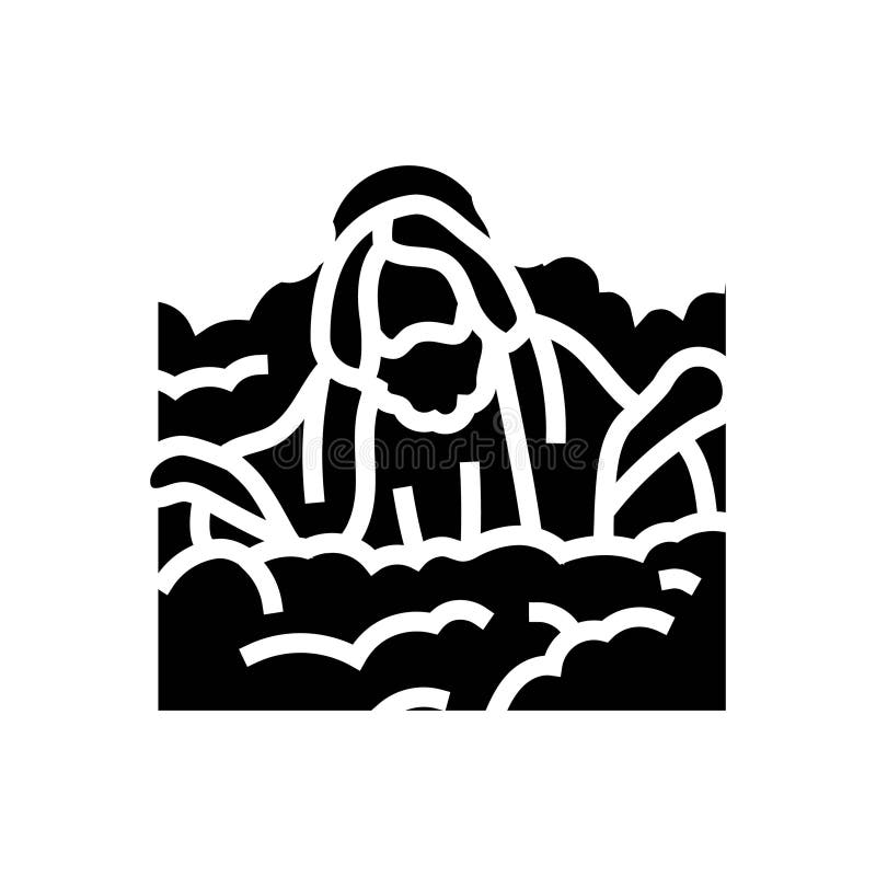 God Unsolved Mystery Glyph Icon Vector Illustration Stock Illustration ...