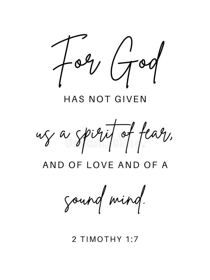2 Timothy 1:7, Bible Verse Wall Art, Scripture Prints, Wall Christian ...