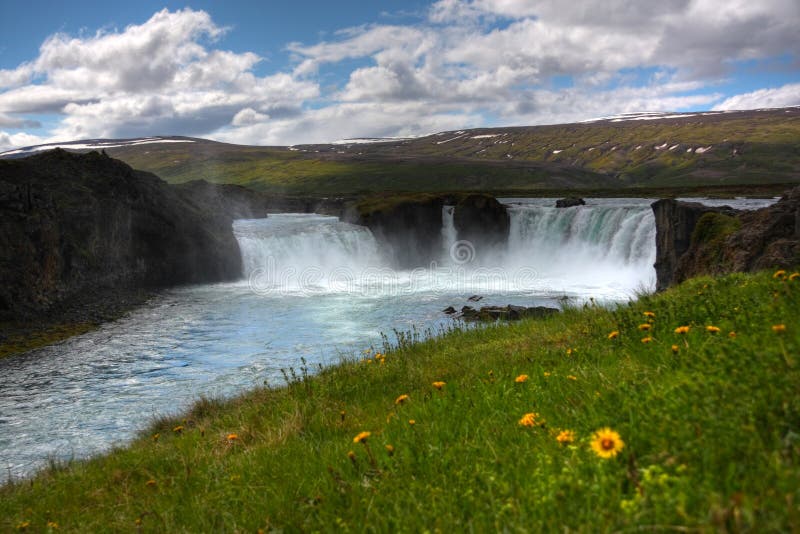 Godafoss stock photo. Image of flowing, powerful, nature - 13962404