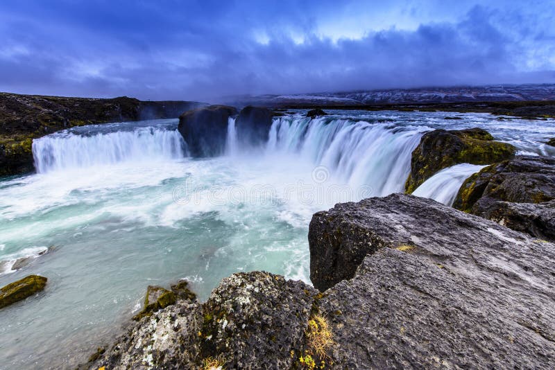 Godafoss, Iceland stock photo. Image of godafoss, destinations - 51750906