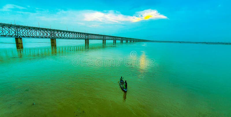 Fishing Boat on Sacred Godavari River at Sunset, Rajahmundry ...