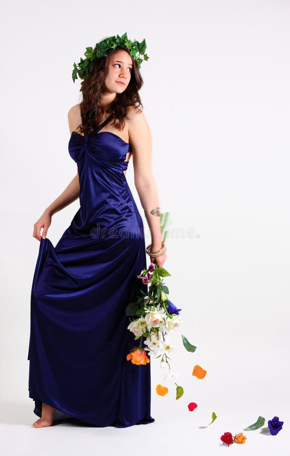 Goddess stock image. Image of falling, teen, shoulder - 15143343