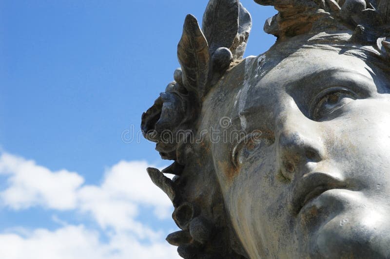 Goddess (France) stock photo. Image of occult, clouds, bust - 17084