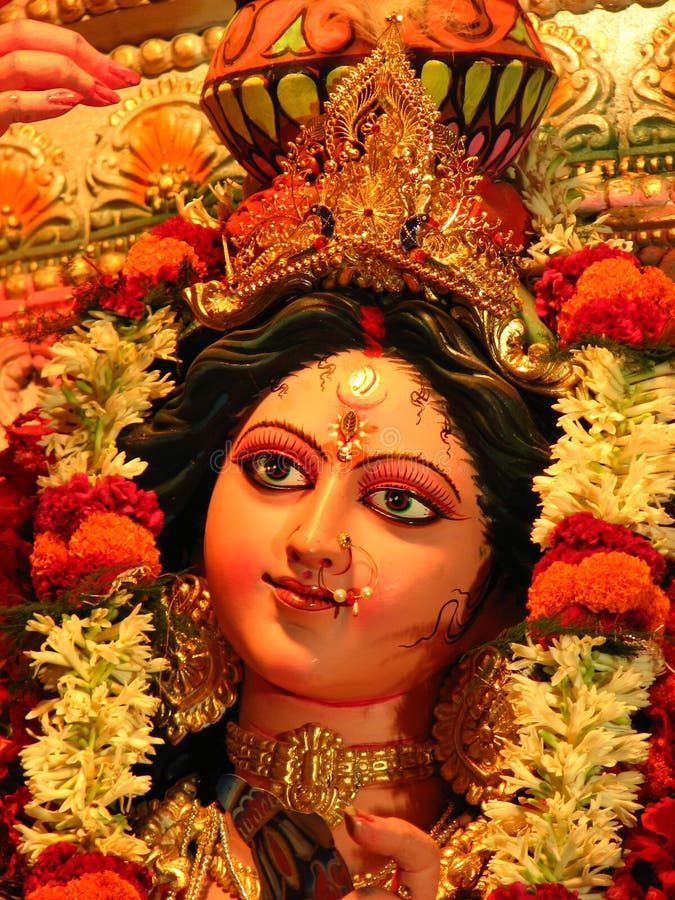 Goddess Durga idol stock image. Image of arts, babughat - 44434531