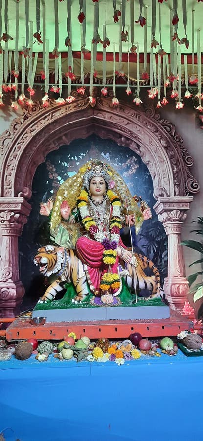 Goddess Durga On Tiger