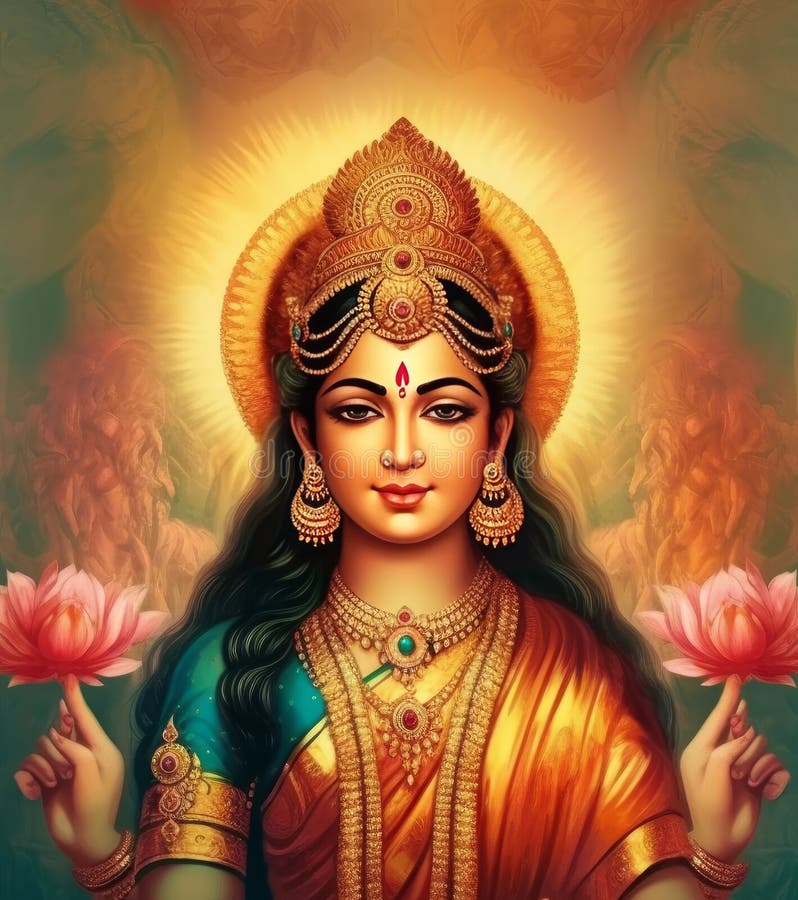 Goddess Lakshmi Ai Stock Illustrations – 163 Goddess Lakshmi Ai Stock ...