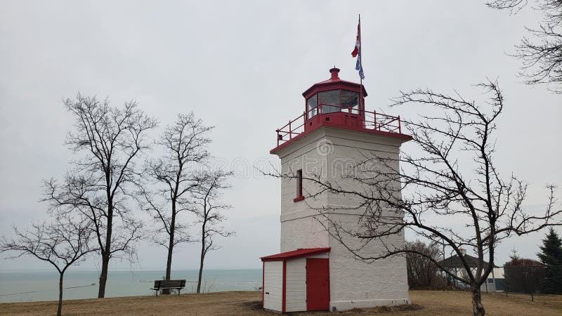Goderich Ontario Canada Lighthouse Stock Image - Image of lighthouse ...