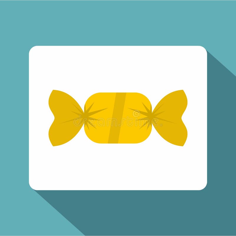 Godis I Den Gula Omslagsymbolen, Tecknad Filmstil Vektor Illustrationer ...