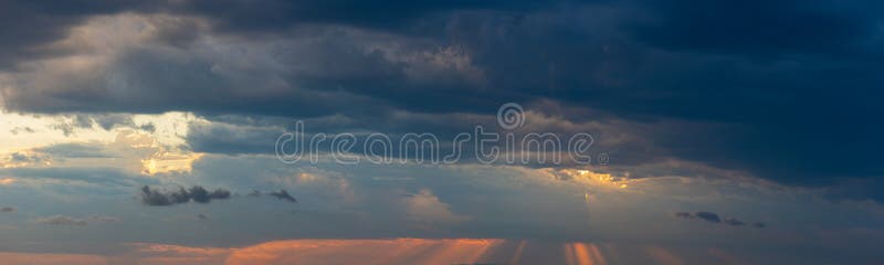 Sun Rays through Heavy Clouds Over Ships Rock Formation in Sinemorets ...