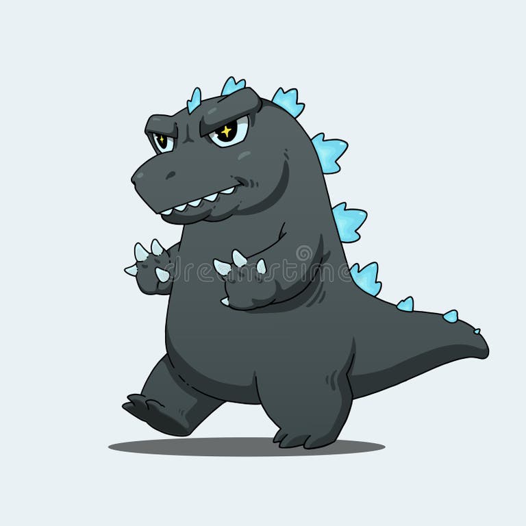 Godzilla Cute Stock Illustrations – 219 Godzilla Cute Stock ...