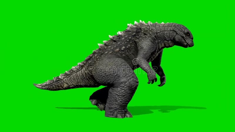 Godzilla Walking on Green Screen Stock Footage - Video of godzilla ...