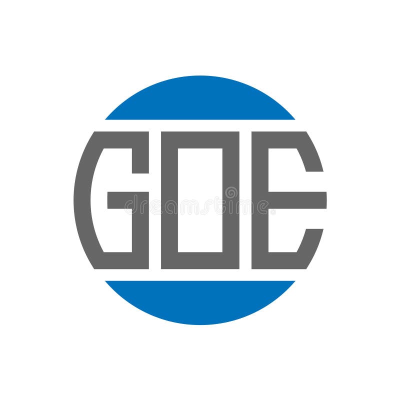 GOE Letter Logo Design on White Background. GOE Creative Initials ...