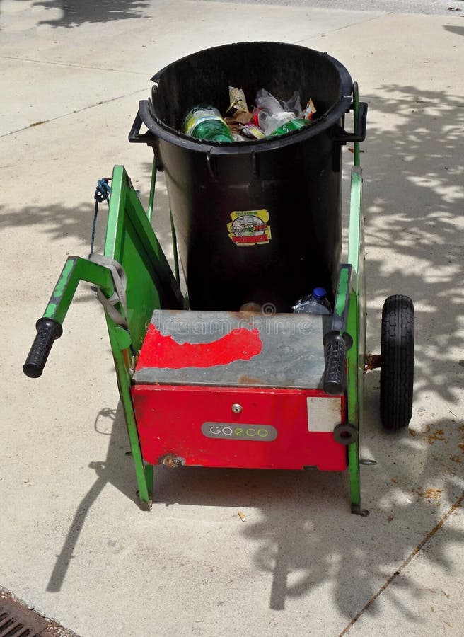 Cleaning Cart on the Corridor of the Hospital Stock Image - Image of ...