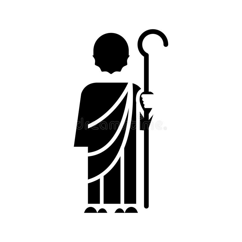 Herderspictogram Vrolijk Kerstmisontwerp Grafische Vector Stock ...