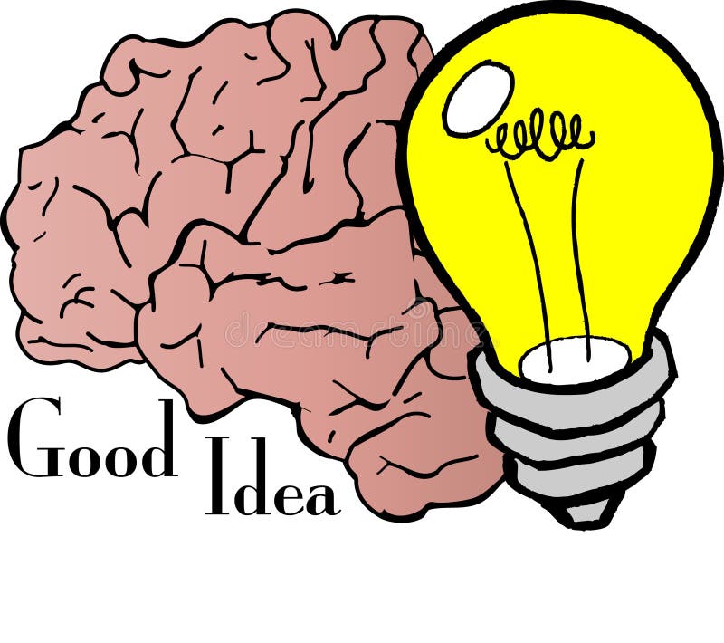 Goed Idee vector illustratie. Illustration of licht, goed - 16490663