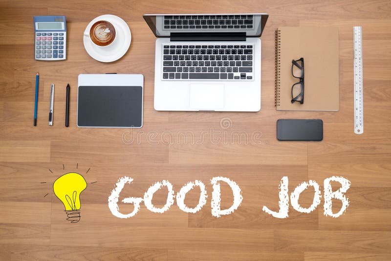 Goed Job Perfect Success stock afbeelding. Image of deskundigheid ...