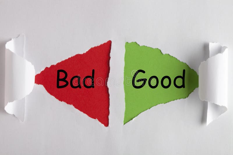 Goed of slecht concept stock afbeelding. Image of gemeenschap - 138731309