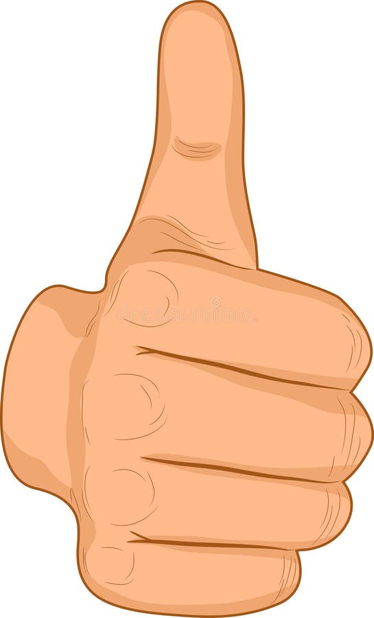 Geplaatste duimen vector illustratie. Illustratie bestaande uit ...