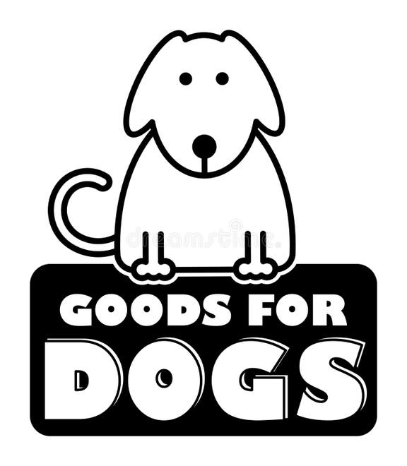 Goederen voor honden vector illustratie. Illustration of ontwerp - 22647926