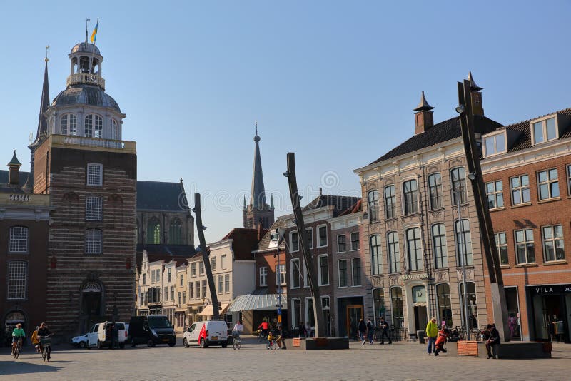 GOES, NETHERLANDS - MARCH 23, 2022: the Grote Markt Main Square ... GOES, NETHERLANDS - MARCH 23, 2022: the Grote Markt Main Square ...