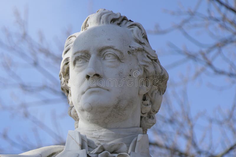 Goethe Monument in Tiergarten Park in Berlin, Germany Stock Image ...